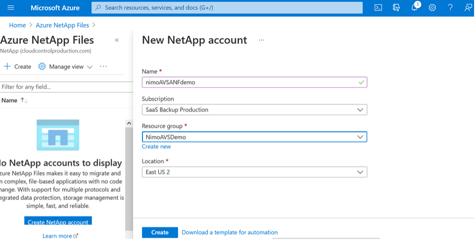 Integrate Azure NetApp Files with Azure VMware Solution